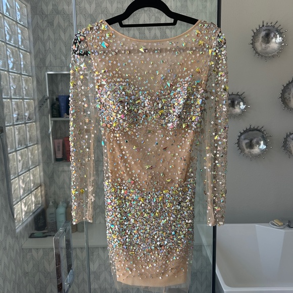 Dresses | Gorgeous Embellished Sequin And Rhinestone Dress | Poshmark